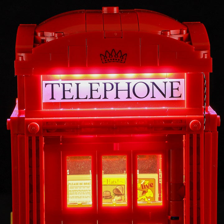 Light Kit For Red London Telephone Box 21347-BriksMax – Lightailing