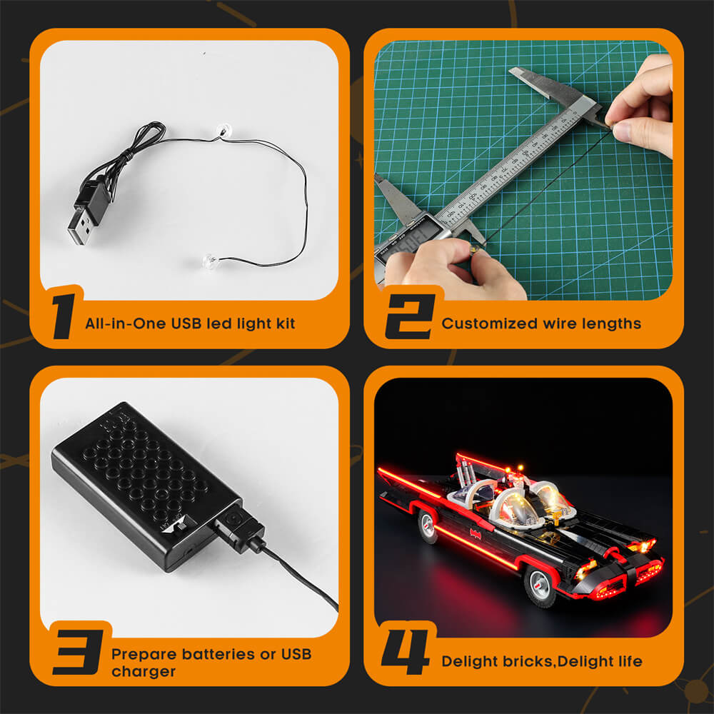 Light Kit For Batman: The Classic TV Series Batmobile 76328-Lightailin ...