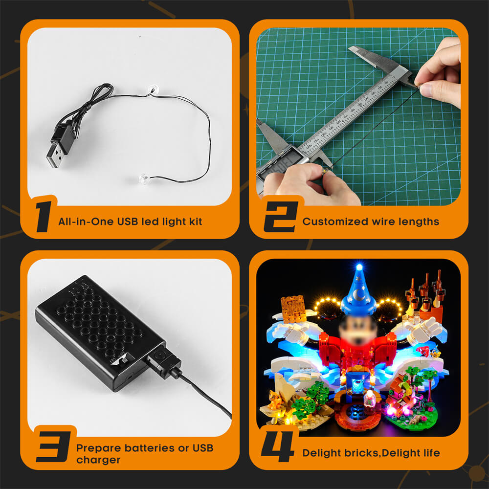 Light Kit For Magic of Disney 21352 -Lightailing – Lightailing