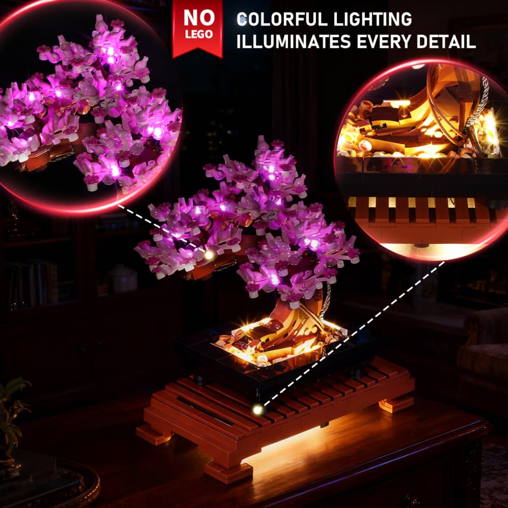 Light Kit For Lego Bonsai Tree 10281(Pink Blossoms) – Lightailing