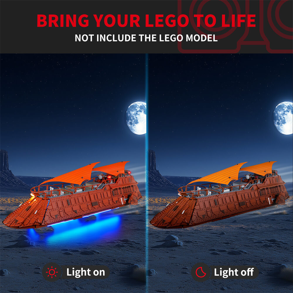 Light Kit For Jabba's Sail Barge 75397 - Briksmax 2.0 – Lightailing