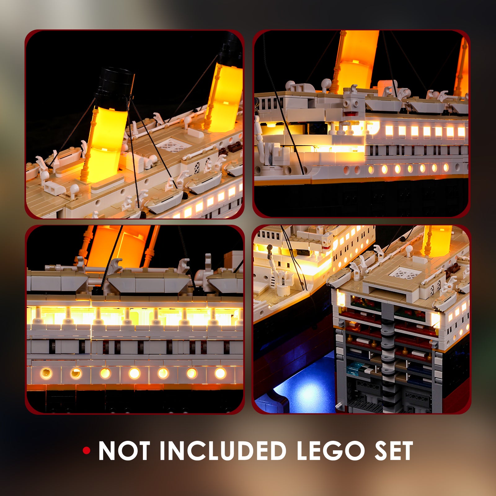 Light Kit for LEGO Titanic 10294 – Custom LED Lights | Briksmax ...