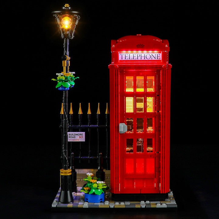 Light Kit For Red London Telephone Box 21347-BriksMax – Lightailing