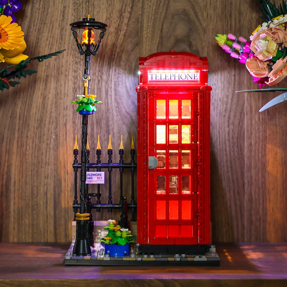 LEGO Red London Telephone Box 21347 LED Lighting Kit – Lightailing