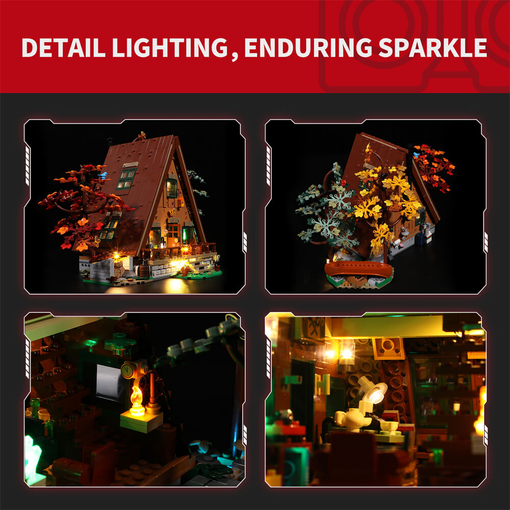 Light Kit For A-Frame Cabin 21338 - Briksmax 2.0 – Lightailing