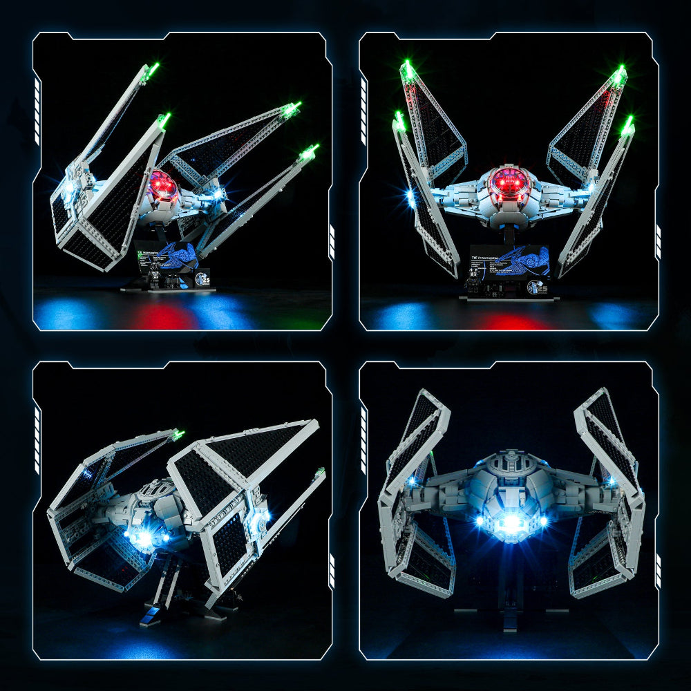Light Kit for UCS TIE Interceptor 75382 - Briksmax 2.0 – Lightailing