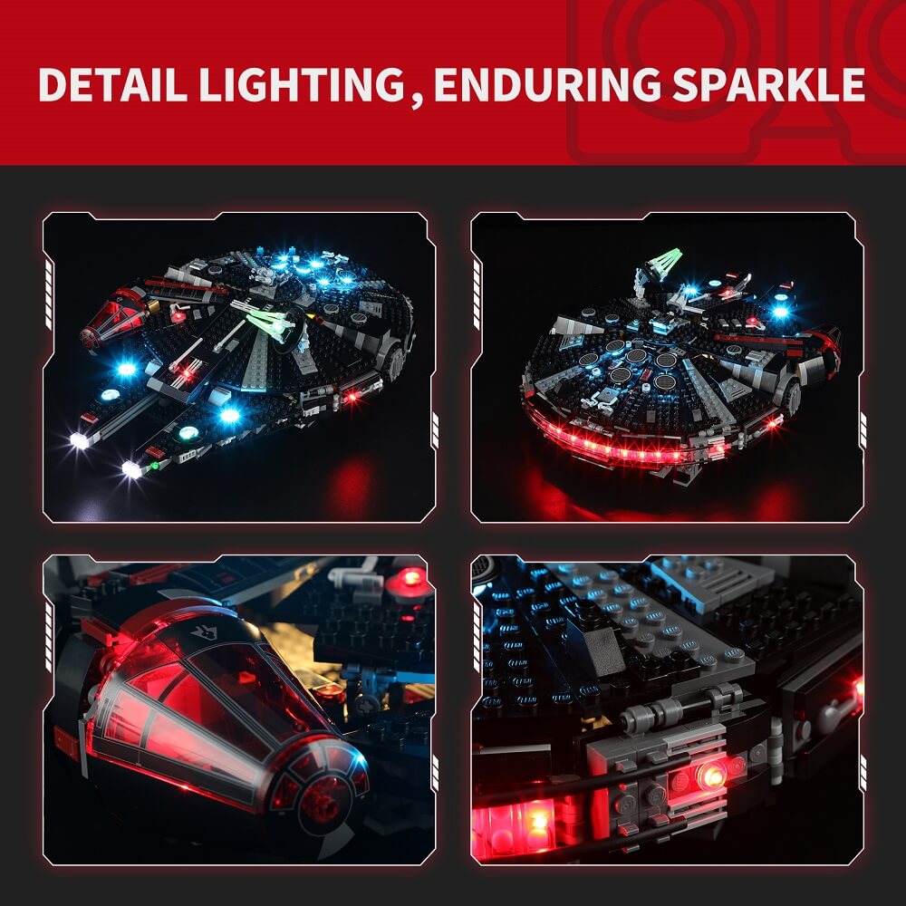 Light Kit for LEGO Star WarsThe Dark Falcon 75389 | Briksmax 2.0 ...