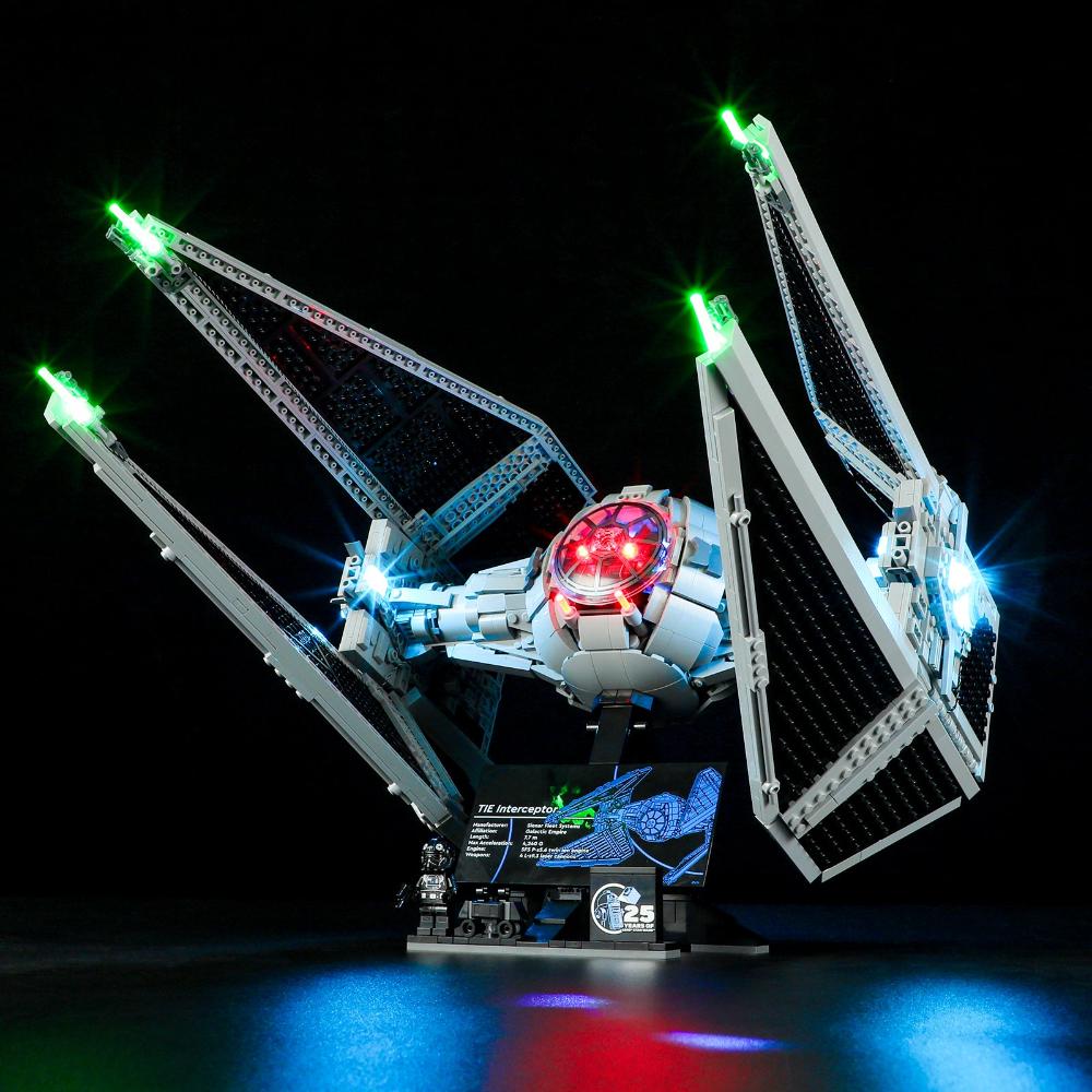 Light Kit for UCS TIE Interceptor 75382 - Briksmax 2.0 – Lightailing