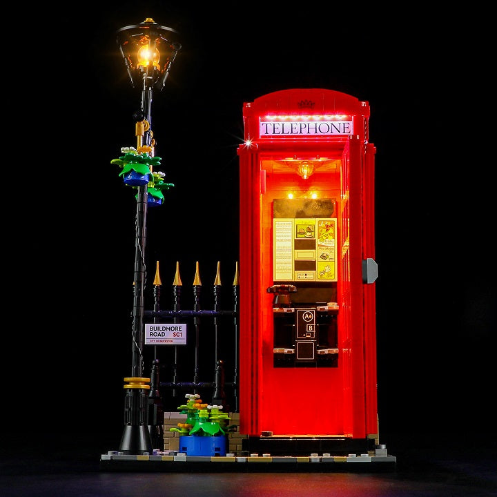 Light Kit For Red London Telephone Box 21347-BriksMax – Lightailing