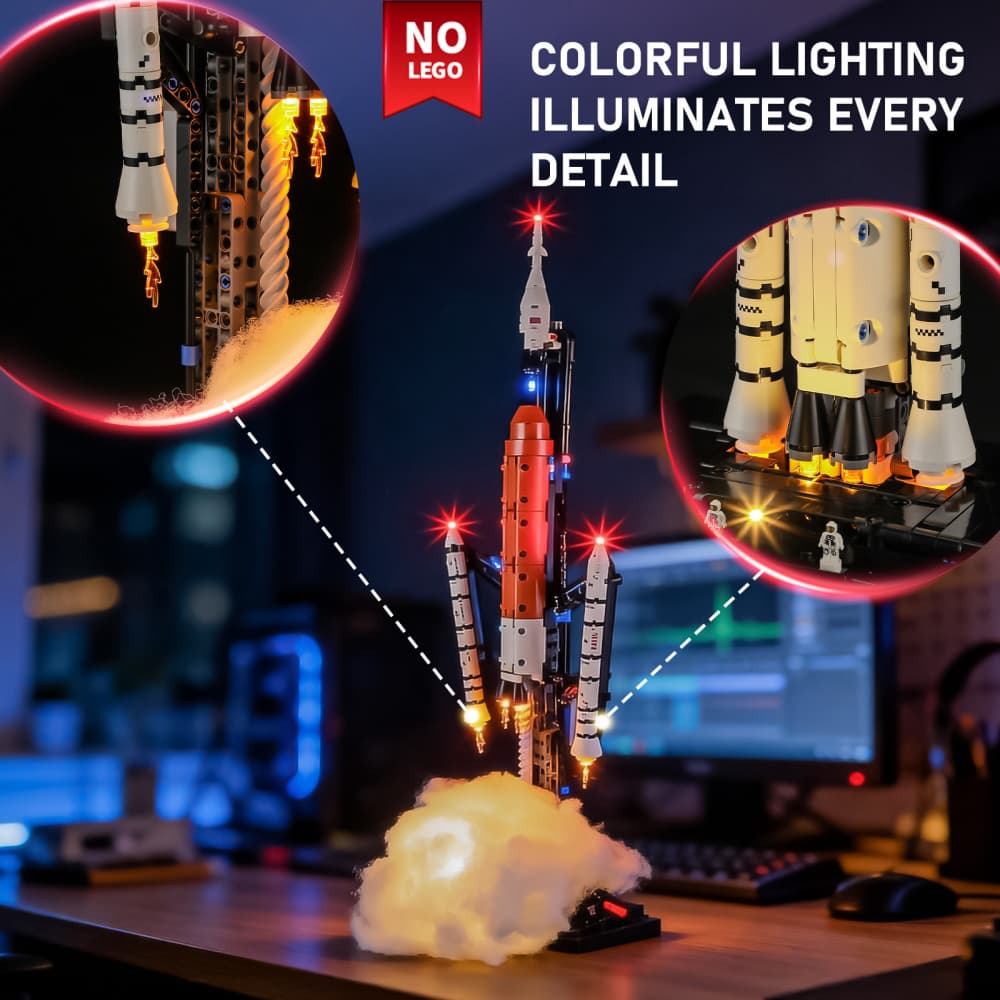 NASA Artemis Space Launch System 42221 LED Light Kit | Rocket Display ...