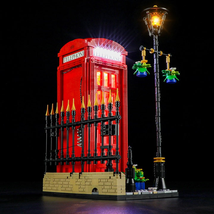 Light Kit For Red London Telephone Box 21347-BriksMax – Lightailing