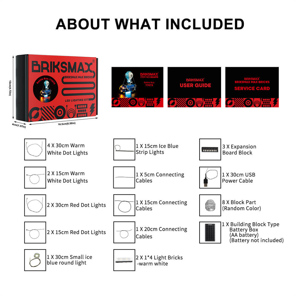 Light Kit For Battle Bus 77073 - Briksmax 2.0 – Lightailing