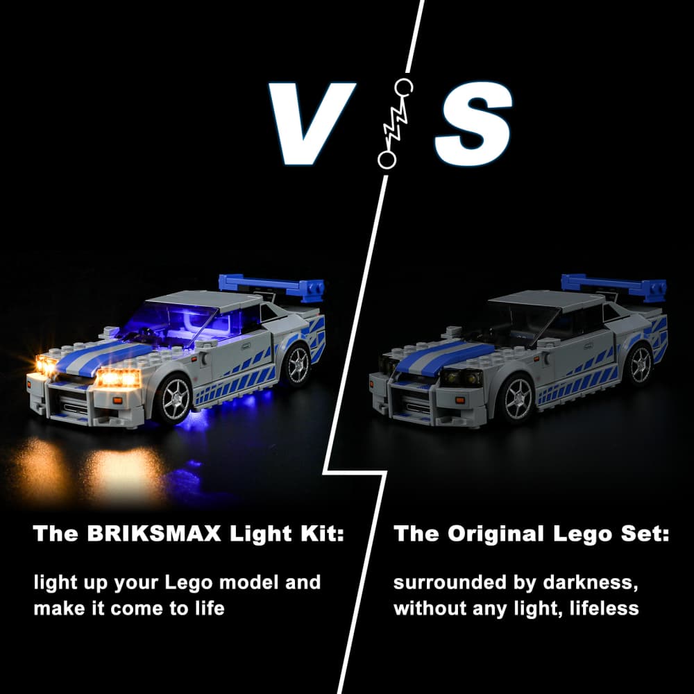 Light Kit For Lego 2 Fast 2 Furious Nissan Skyline GT-R (R34) 76917 ...