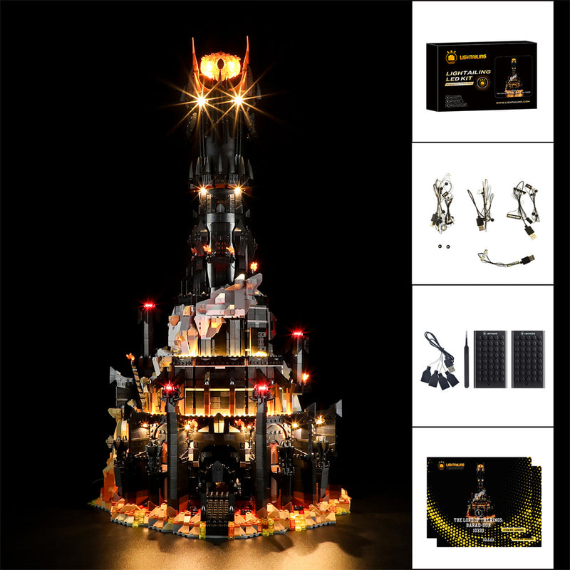 Light Kit For The Lord of the Rings: Barad-dur 10333-Lightailing ...