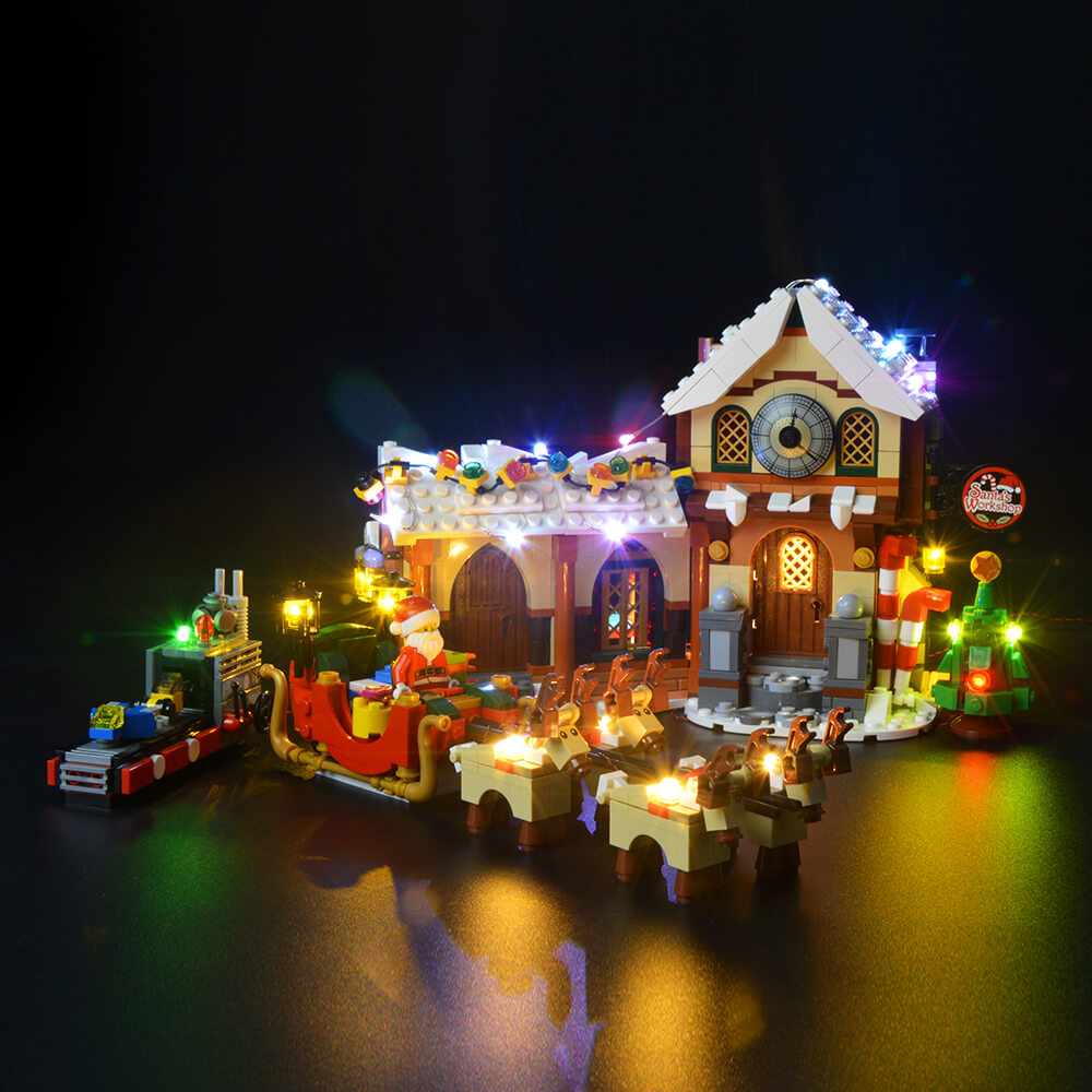 BriksMax | Buy Best Light Kit For Lego 10254 Santa's Workshop – Lightailing