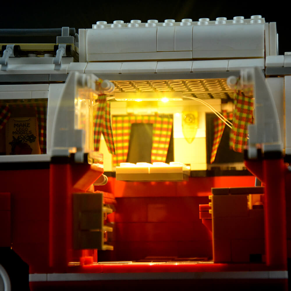 Lego Volkswagen T1 Camper Van 10220 Light | Lego Creator Set light kit ...
