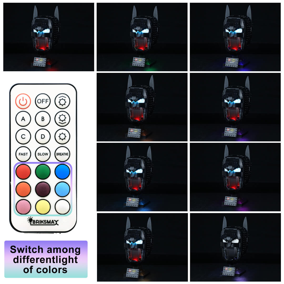 Lighting Kit For Lego Batman Cowl 76182(With Remote) – Lightailing