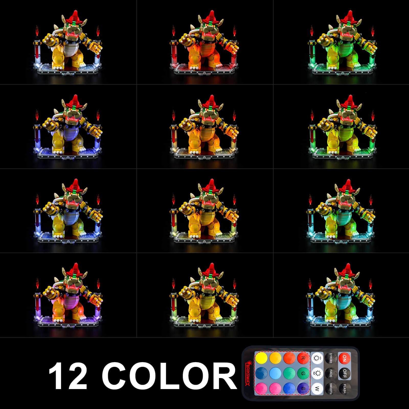 Light Kit For Lego Super Mario Mighty Bowser 71411 – Lightailing