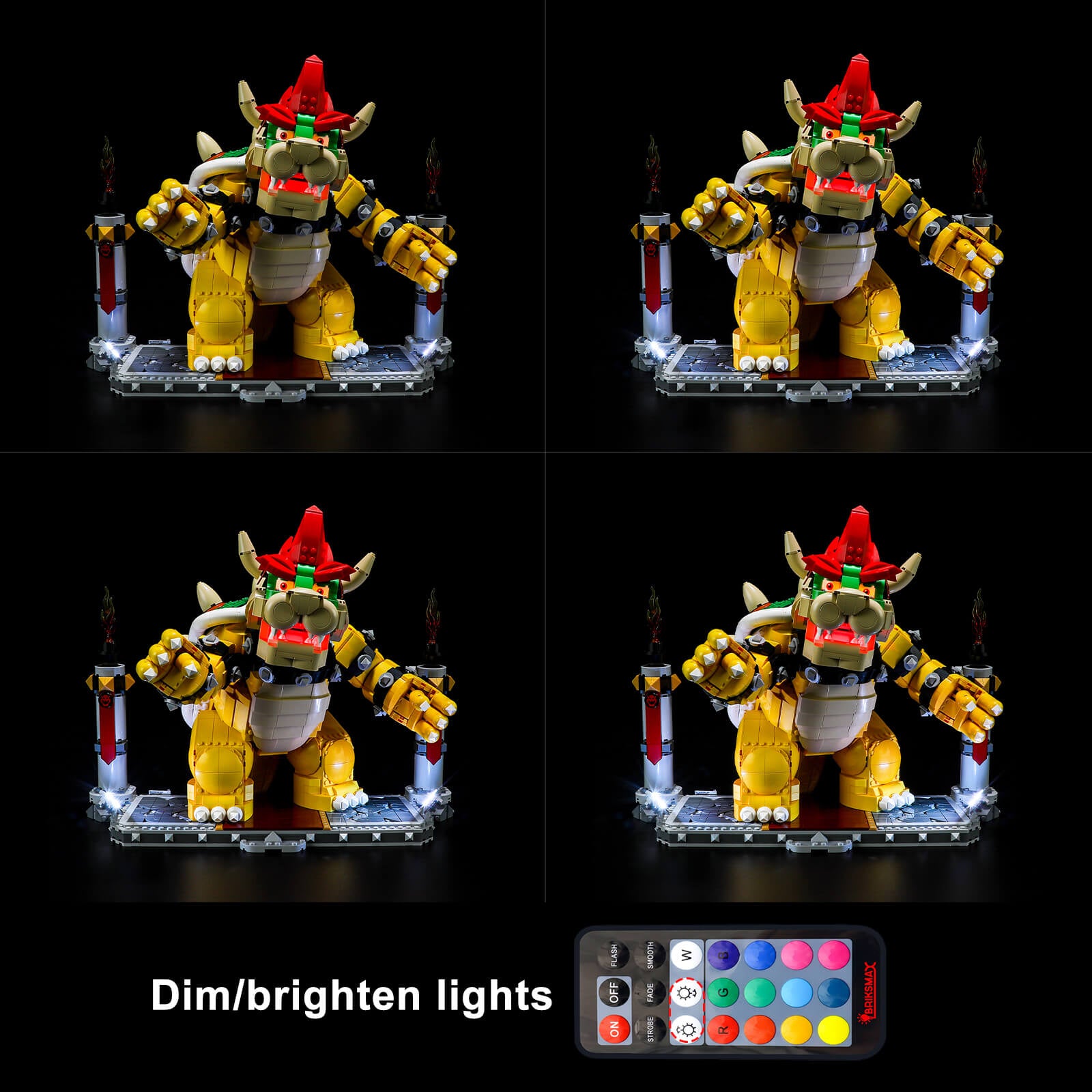 Light Kit For Lego Super Mario Mighty Bowser 71411 – Lightailing